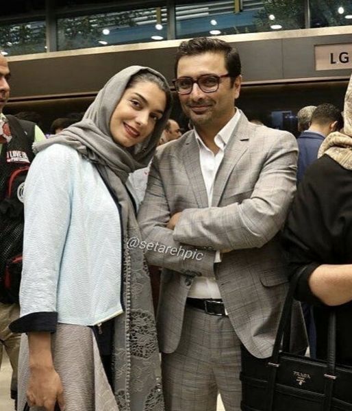 الیکا عبدالرزاقی و همسرش در یک مراسم عکس پارس نیوز